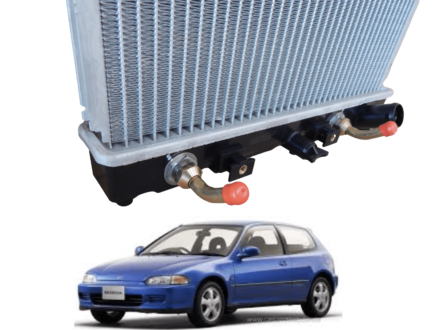 Radiador Honda Civic 1.5 1.6 1992 a 2000 automático - Radiadores Trevo